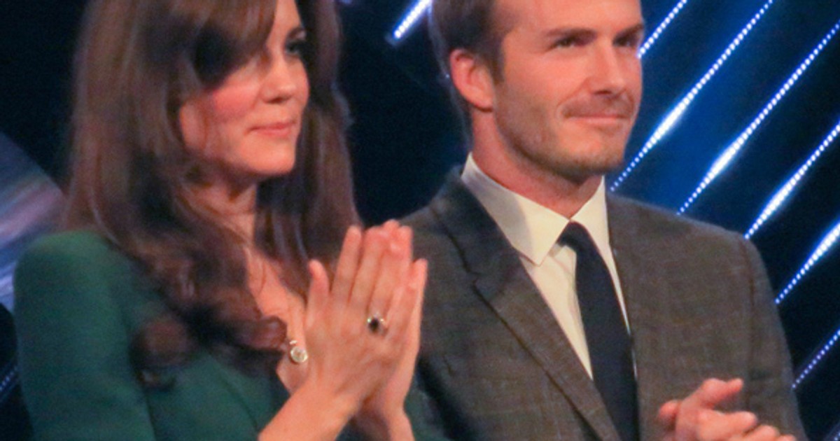 A kórház után David Beckham oldalán tért vissza a terhes Kate Middleton ...